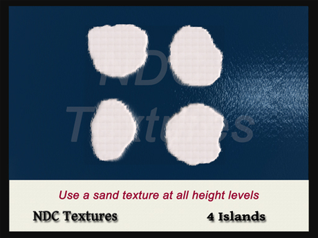 Second Life Marketplace - [NDC] Terrain Map - 4 Islands. Licenced for ...